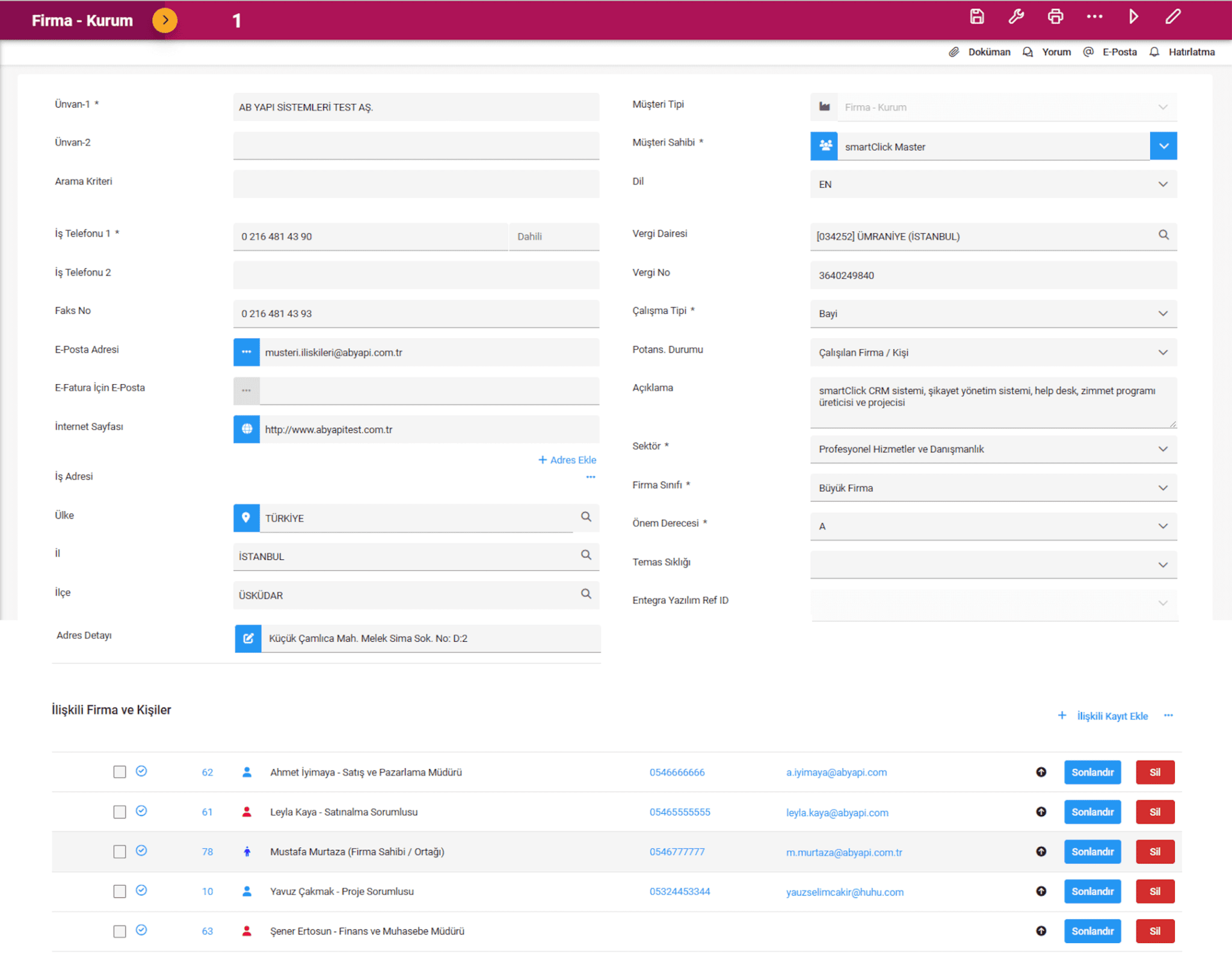 Contact Management Solution | ERM CRM Software